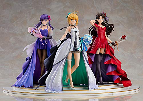 Fate stay night 1/7 Scale Figure Collection Saber, Rin Tohsaka and Sakura Matou ~15th Celebration Dress Ver.~ Premium Box