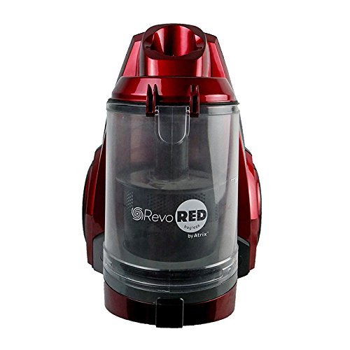 Artix - AHC-RR Revo Red Canister Vacuum - HEPA Certified Small Bagless Canister Vacuum Cleaner (Renewed)