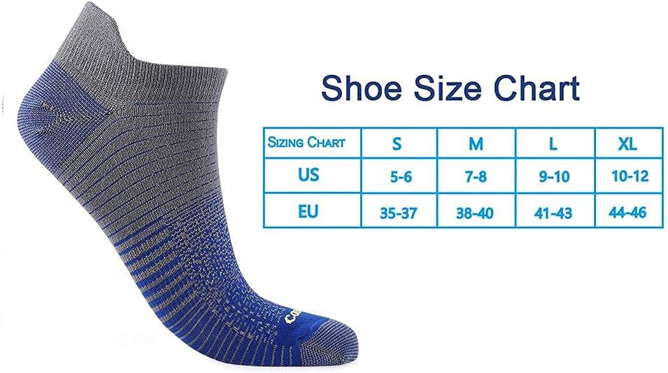 Andake Running Socks Low Cut Sports Socks Coolmax Socks No Show Cushion Socks Athletic Socks For Men Women