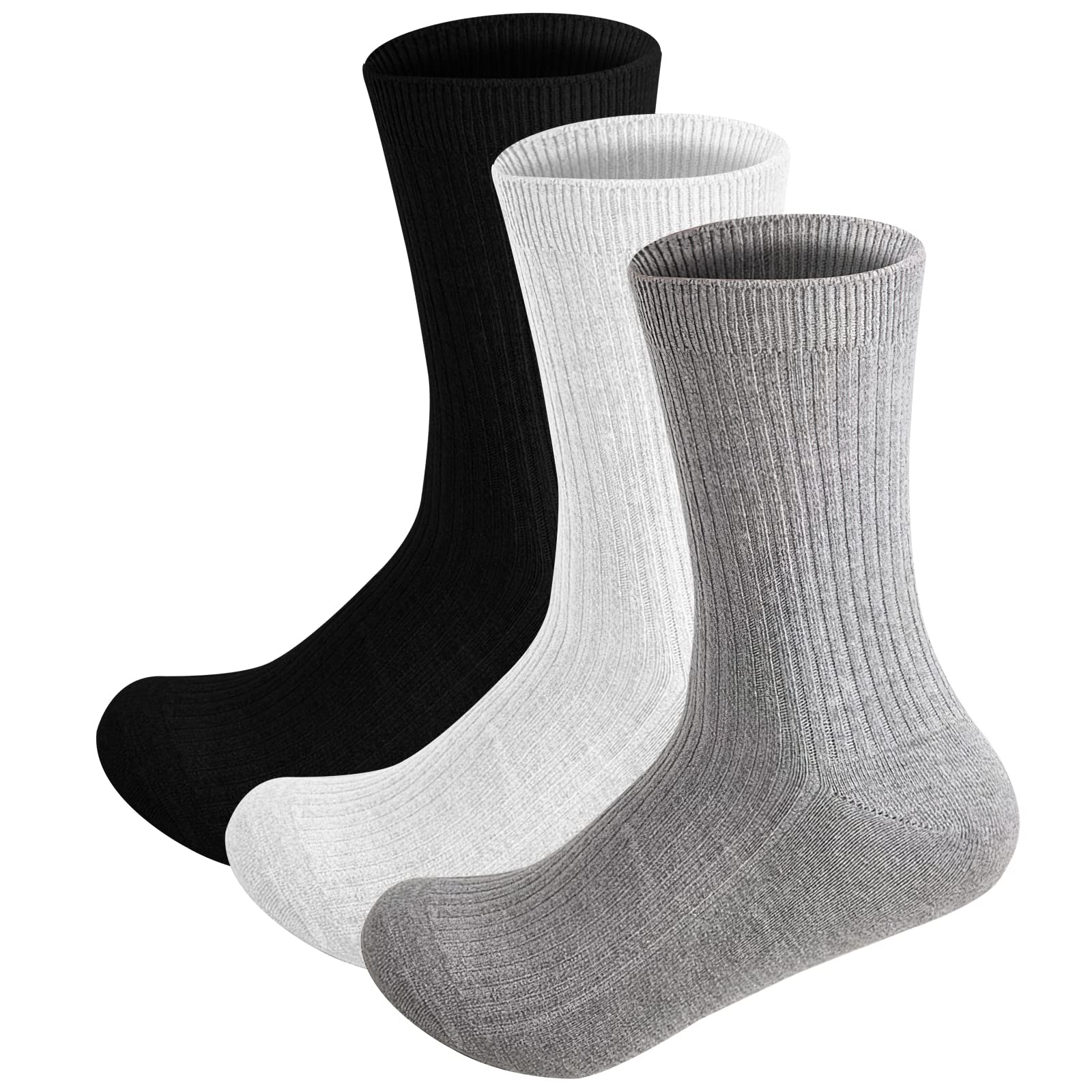 Aoiuhgyt Men's classic sports cotton socks,hiking socks,crew work boots socks for men 3 pcs