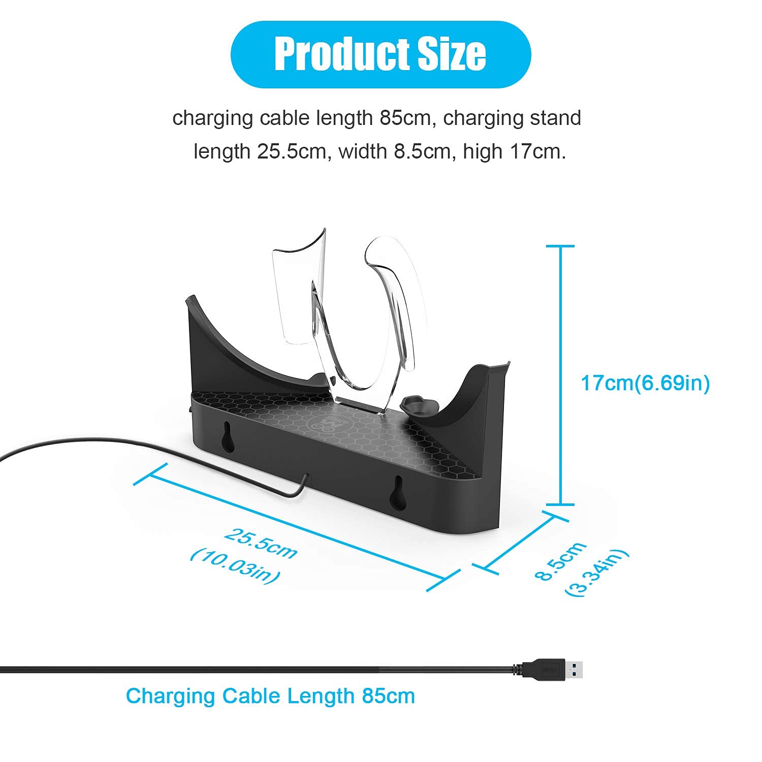 AMVR Touch Controllers Storage and Charging Station, VR Headset Wall Mount Stand and Facial Interface Bracket & PU Leather Foam Face Cover Pad Replacement for Valve Index Headset