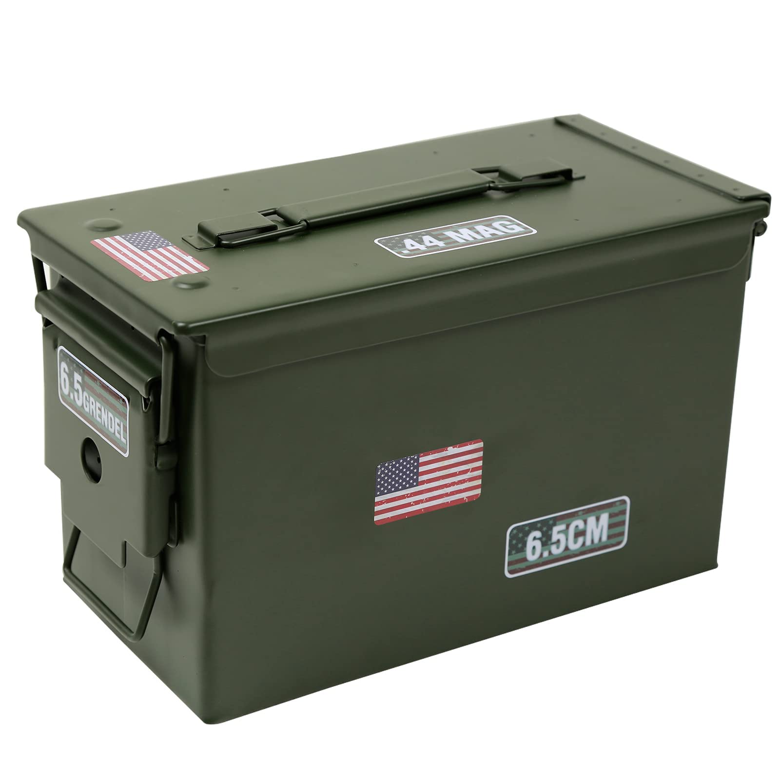 Aolamegs Ammo Can Vinyl Sticker Set Decal Label for Cans Cases Boxes .22 .223 .308 9MM .380 .45 5.56 7.62 12GA 300BLK (Choose Your Version)Black (80 Pack/16 Varieties (3 PCS USA FLAG STICKERS))