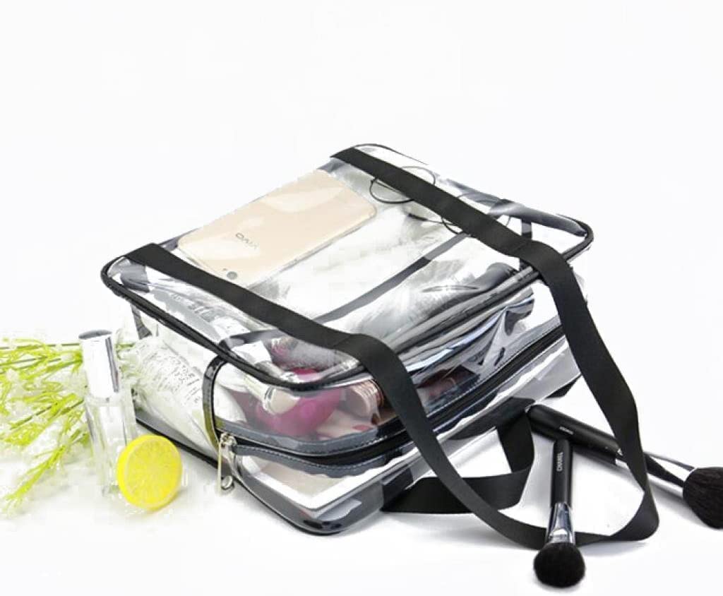 Louise Maelys Travel Clear Makeup Handbag Large Toiletry Cosmetic Organizer Bag Waterproof