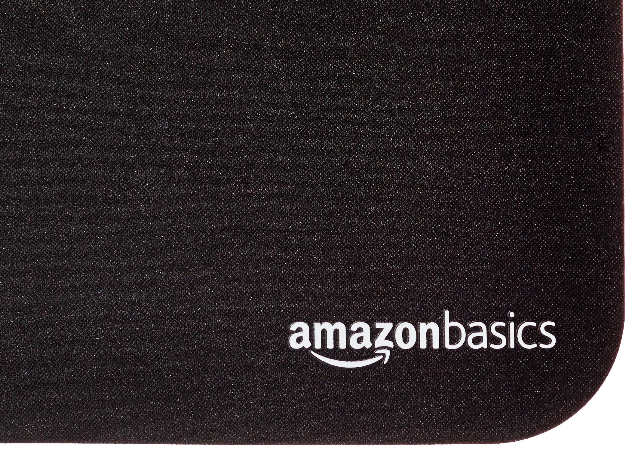Amazon Basics Ergonomic Wireless PC Mouse - DPI Adjustable - Black & Gaming Computer Mouse Pad - Black