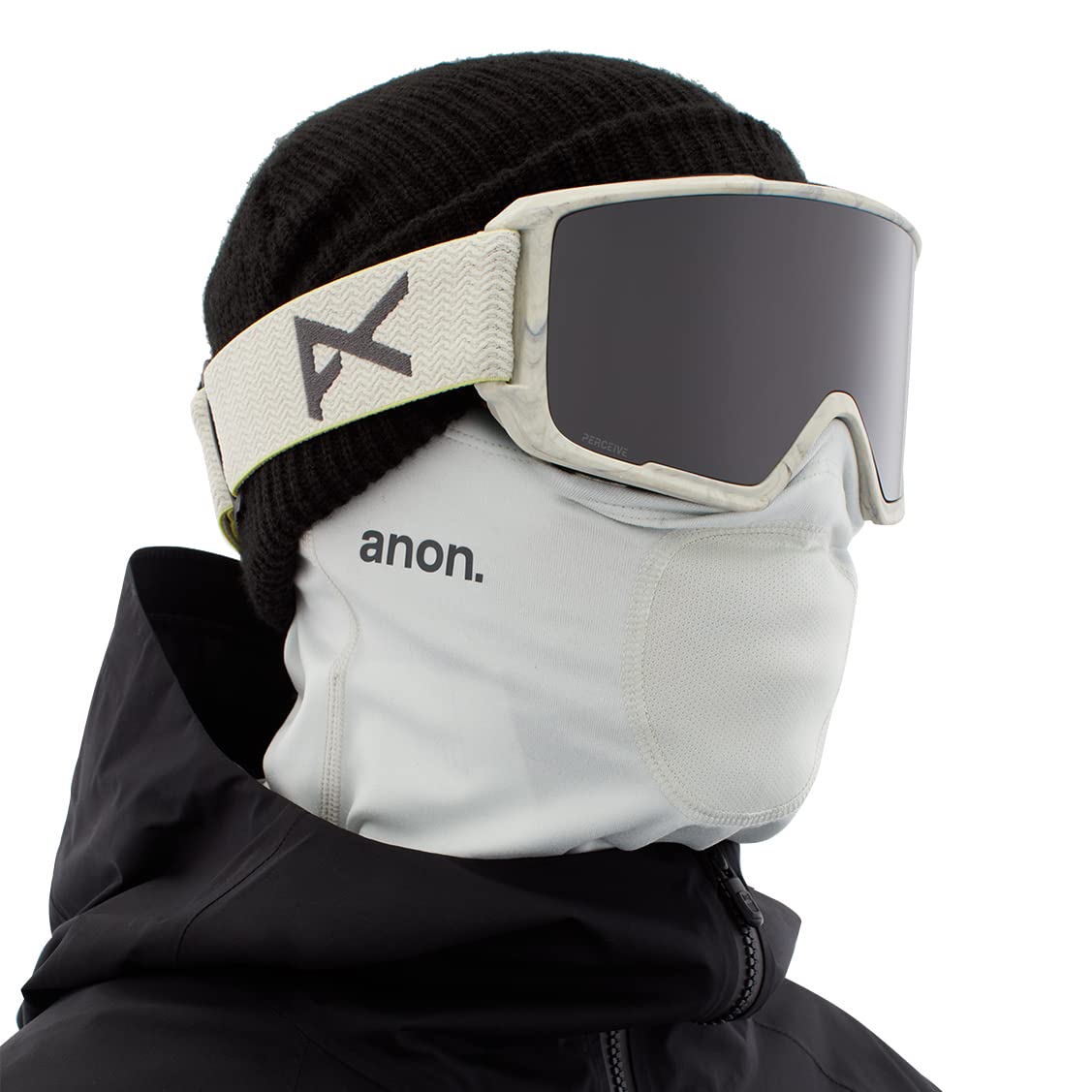 Anon Men's M3 Goggles with Spare Lens and MFI Mask, Gray / Perceive Sunny Onyx