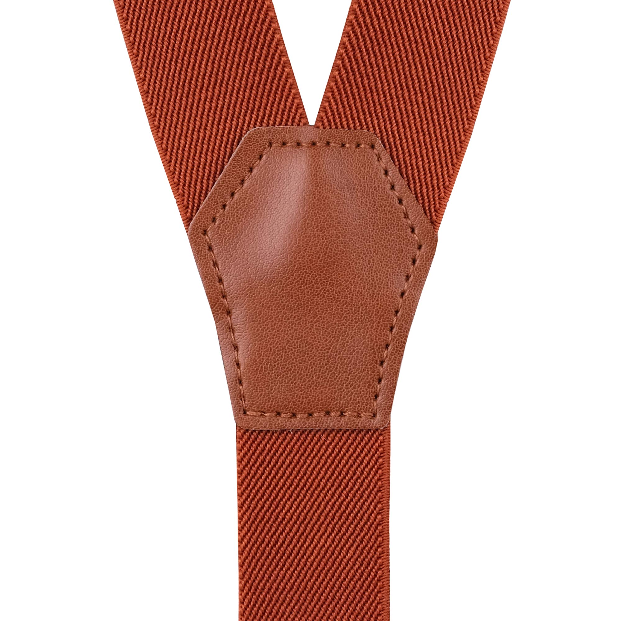 Action Ward Suspenders for Men | Y Back Elastic Suspender Braces (Brown Rust, 10)