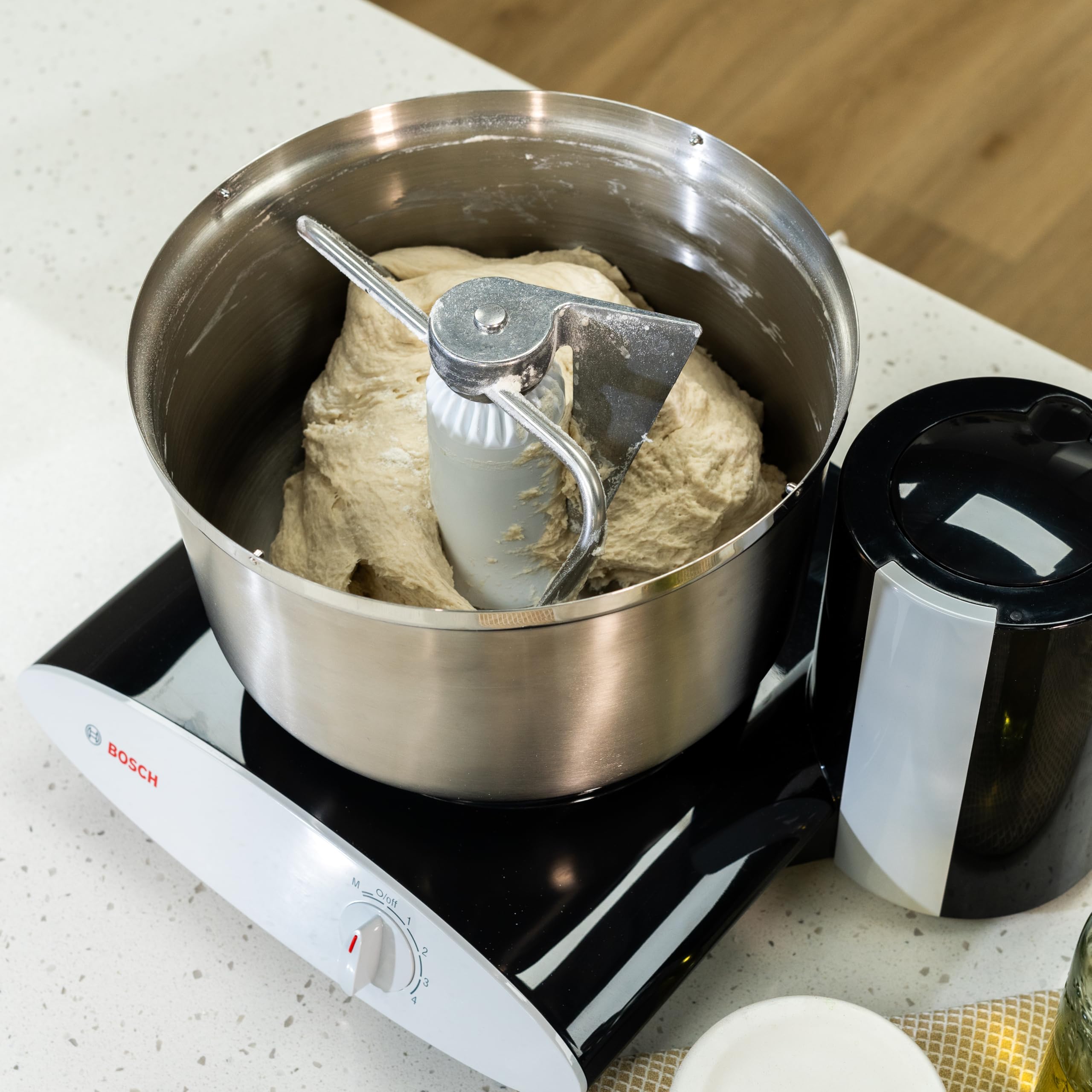 Bosch Universal Plus Stand Mixer - Black - Baker's Package with Additional Baking Attachments and Stainless Steel Bowl