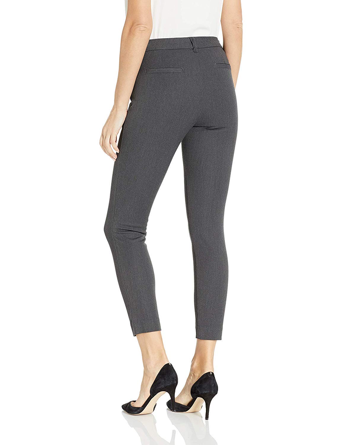 Amazon Essentials Women's Skinny Ankle Pant, Charcoal Heather, 0
