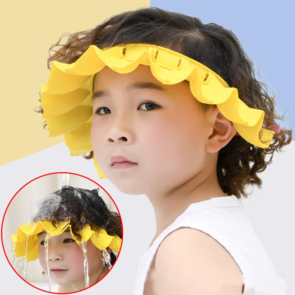 Baby Shower Cap for Washing Hair Toddler Hair Washing Shield Bath Visor for Toddlers Adjustable Shower Cap