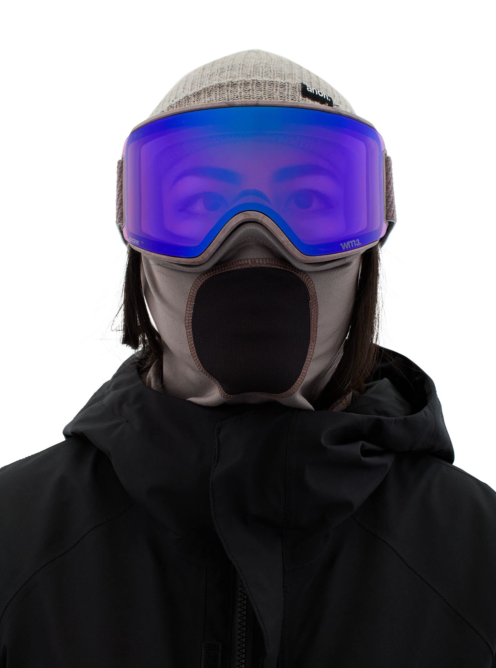 Anon Women's WM3 Goggles with Spare Lens and MFI Mask, Purple / Perceive Variable Violet