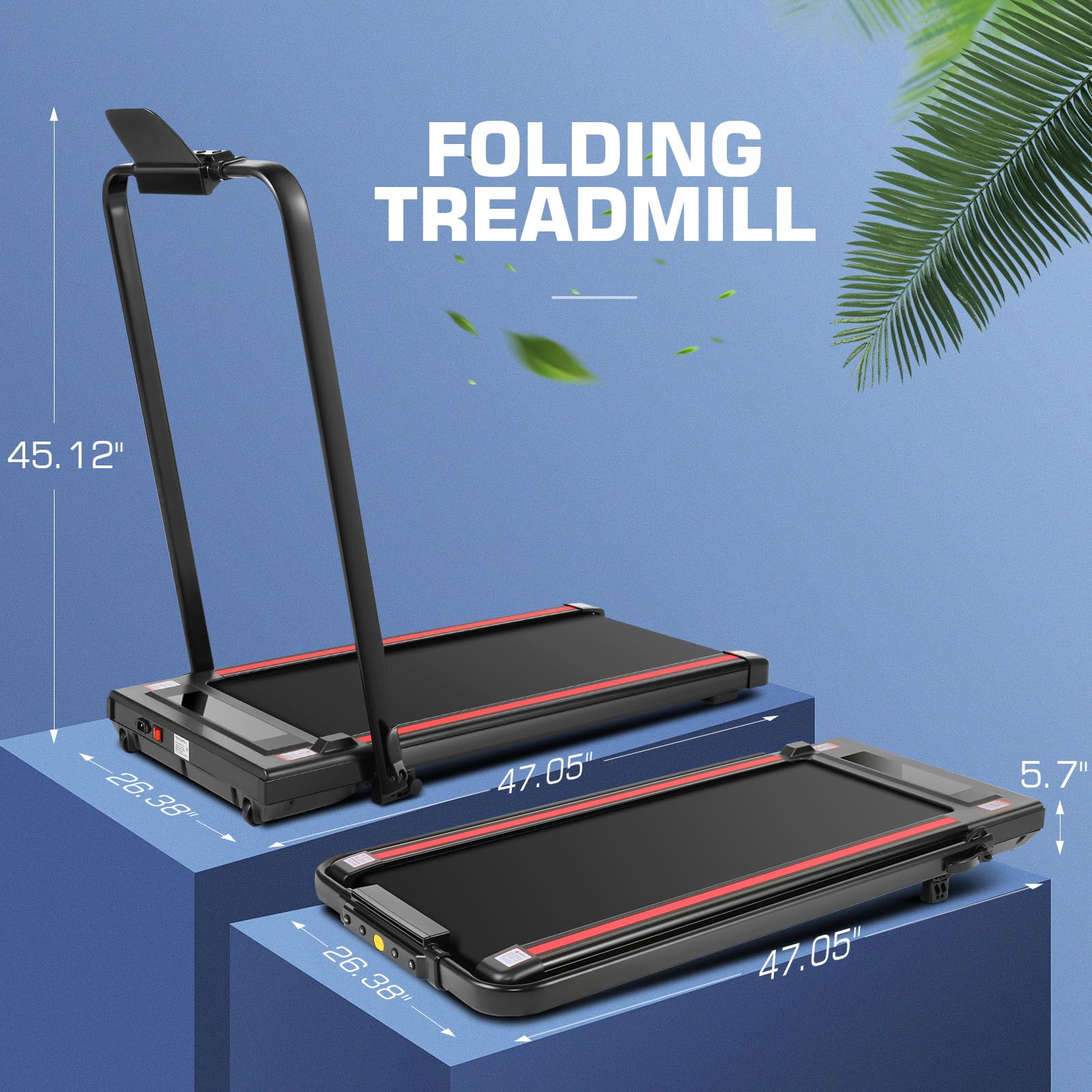 ANCHEER Under Desk Treadmill with Incline, 3 in 1 Walking Pad Treadmill with Remote Control, 2.5HP Quiet Jogging Running Electric Machine for Home Office,Silver