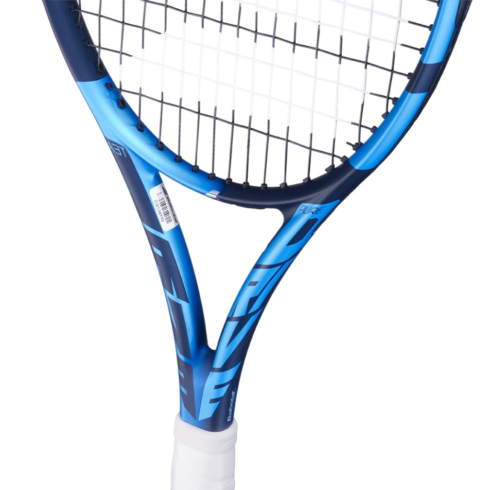 Babolat Pure Drive Team Tennis Racquet - Strung with 16g White Babolat Syn Gut at Mid-Range Tension (4 1/8" Grip)