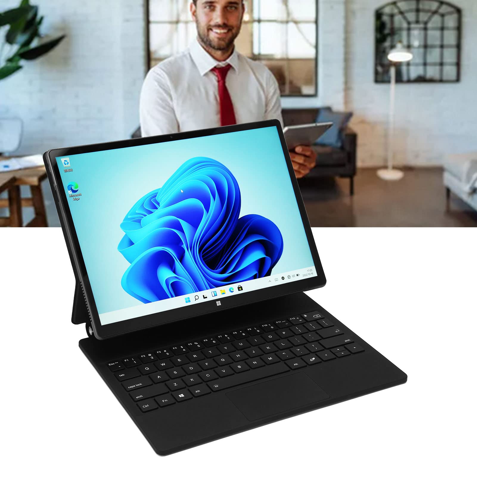 AMONIDA Gaming Tablet, Magnetic Keyboard 2.0GHz CPU Dual Camera 5200mAh 16GB DDR4 1TB SSD HD Tablet 13 Inch Touch Screen for Office (US Plug)
