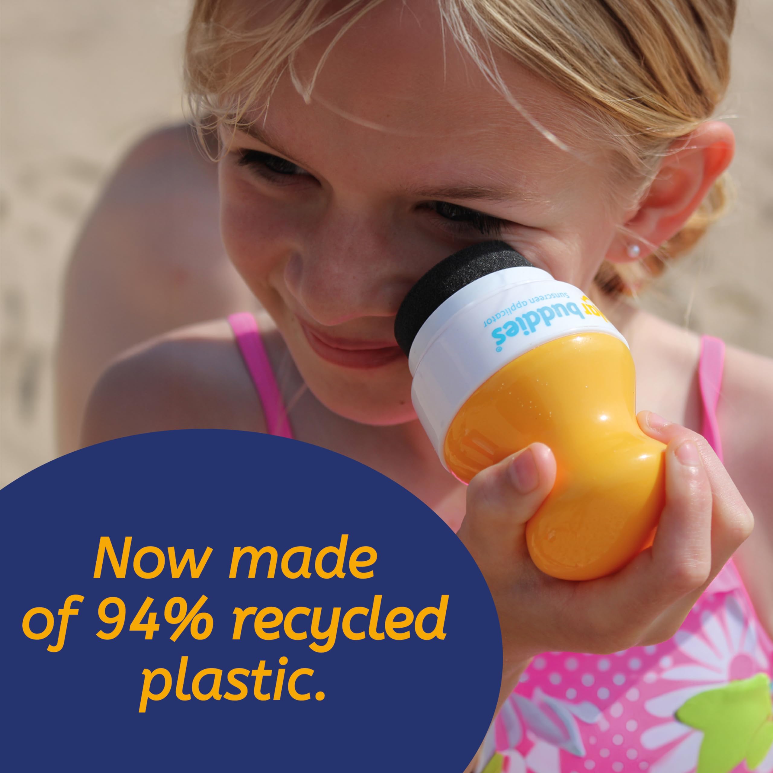 Solar Buddies Replacement Duo Heads - Compatible with The Child Friendly Refillable Solar Buddies Sunscreen Applicator - Holds Up to 3.4fl oz, Suits All Skin Types (Duo Heads ONLY, Caps Not Included)