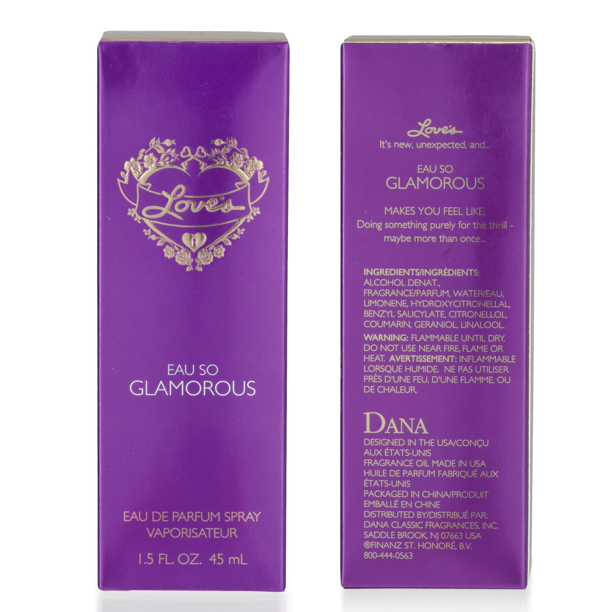 Love's Eau So Glamorous by Dana Eau De Parfum Spray 1.5 oz for Women