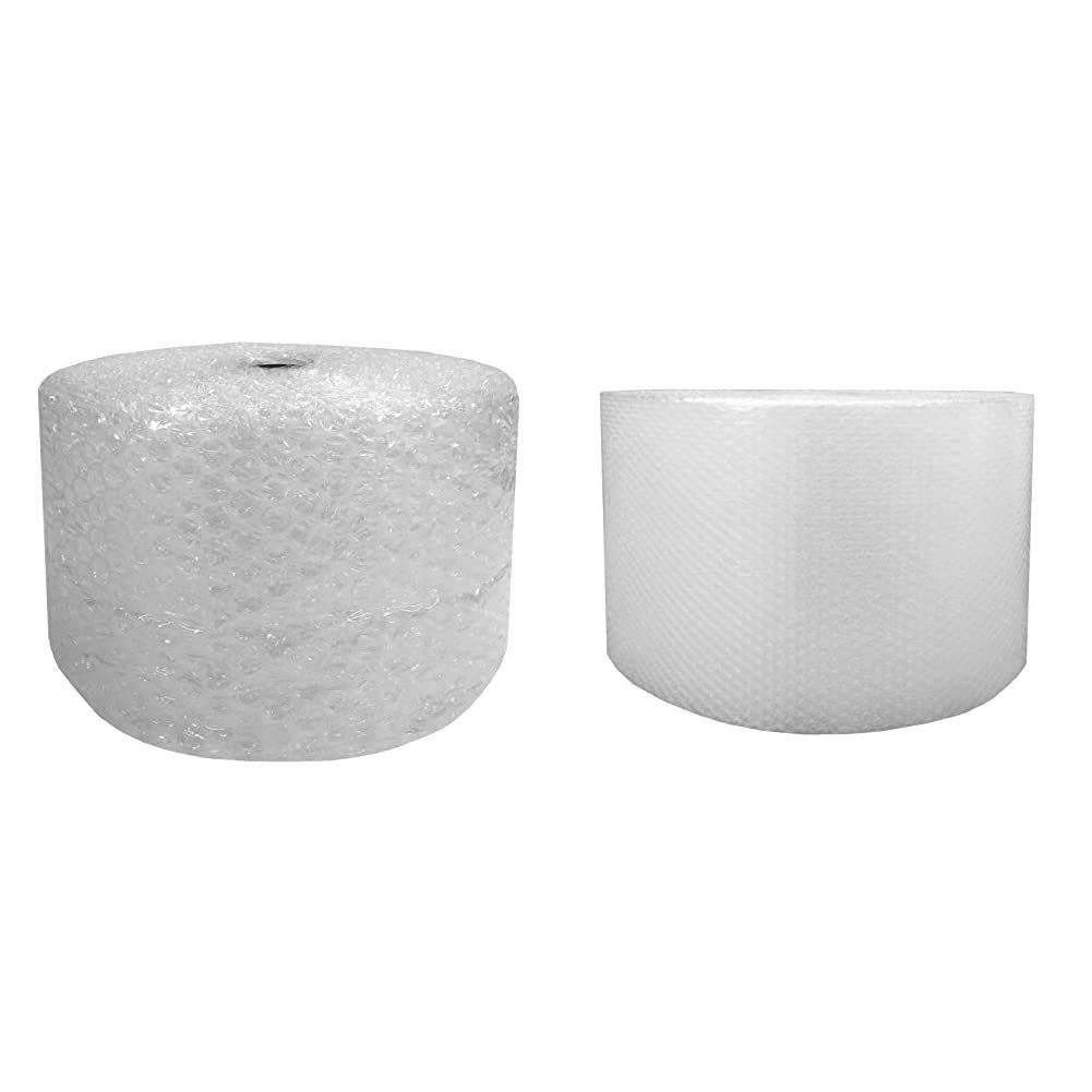 Amazon Basics Bubble Cushioning Wrap Roll Set (Large + Small)