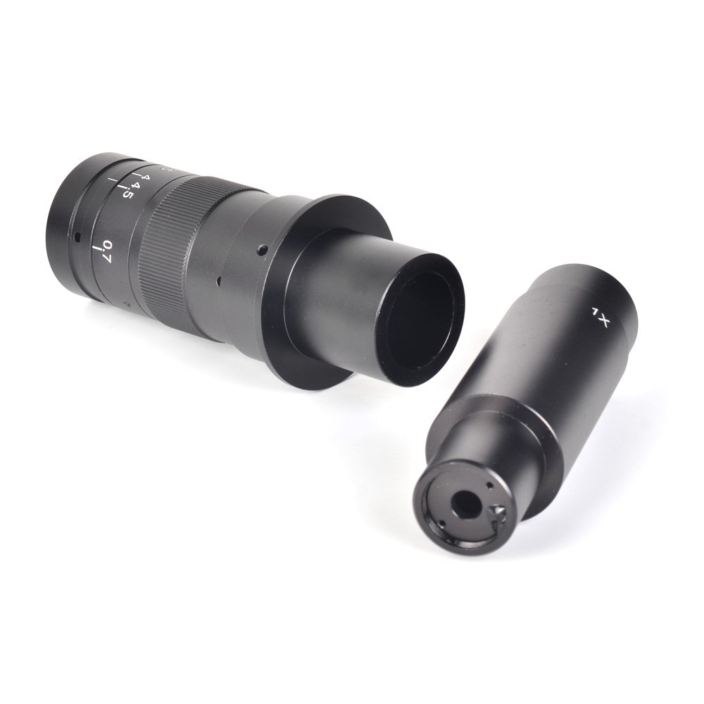 Monocular Max 300x Zoom C-Mount Glass Lens Adapter F/Industry Digital Microscope Camera Objective