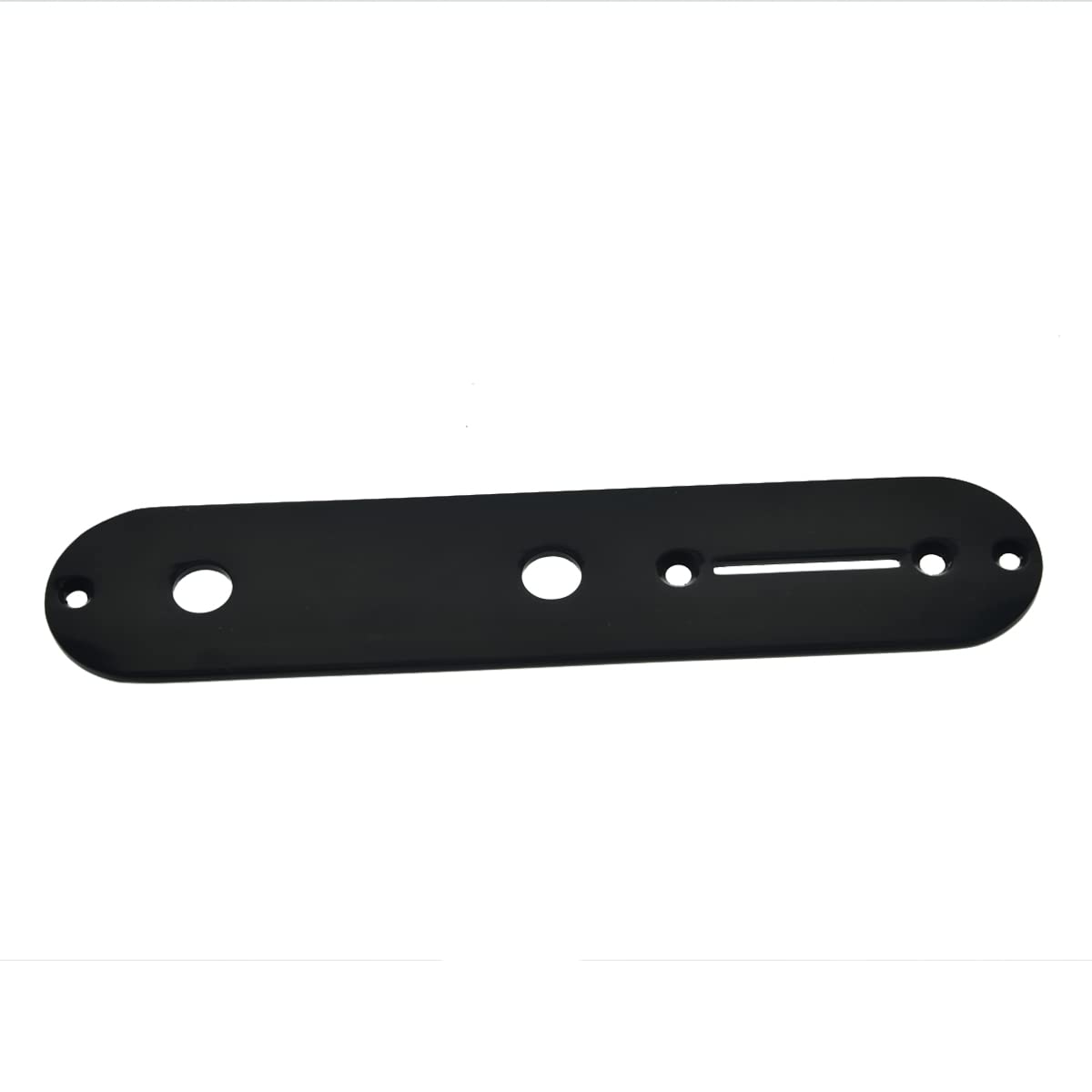 Dopro Tele Guitar Control Plate with 25/64" Diameter Pot Holes for Telecaster Guitar with CTS Pots Black