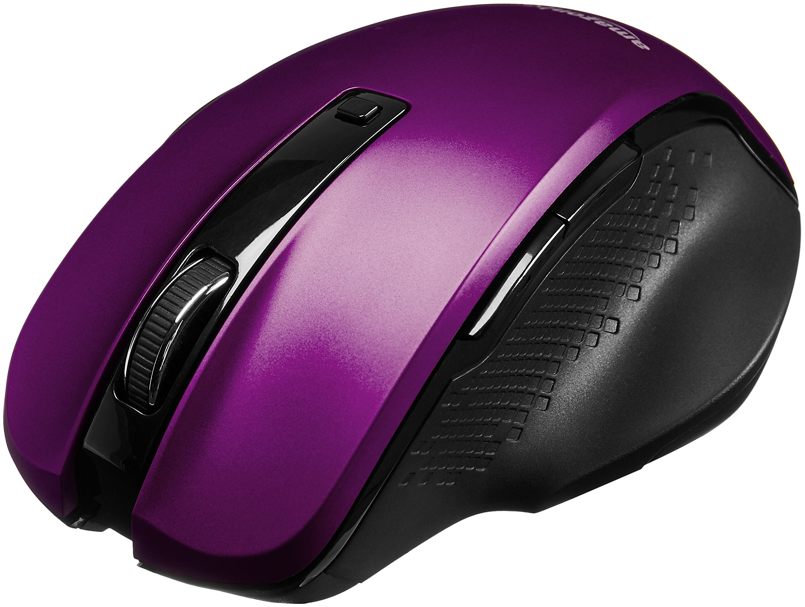 Amazon Basics Compact Ergonomic Wireless PC Mouse with Fast Scrolling – Purple