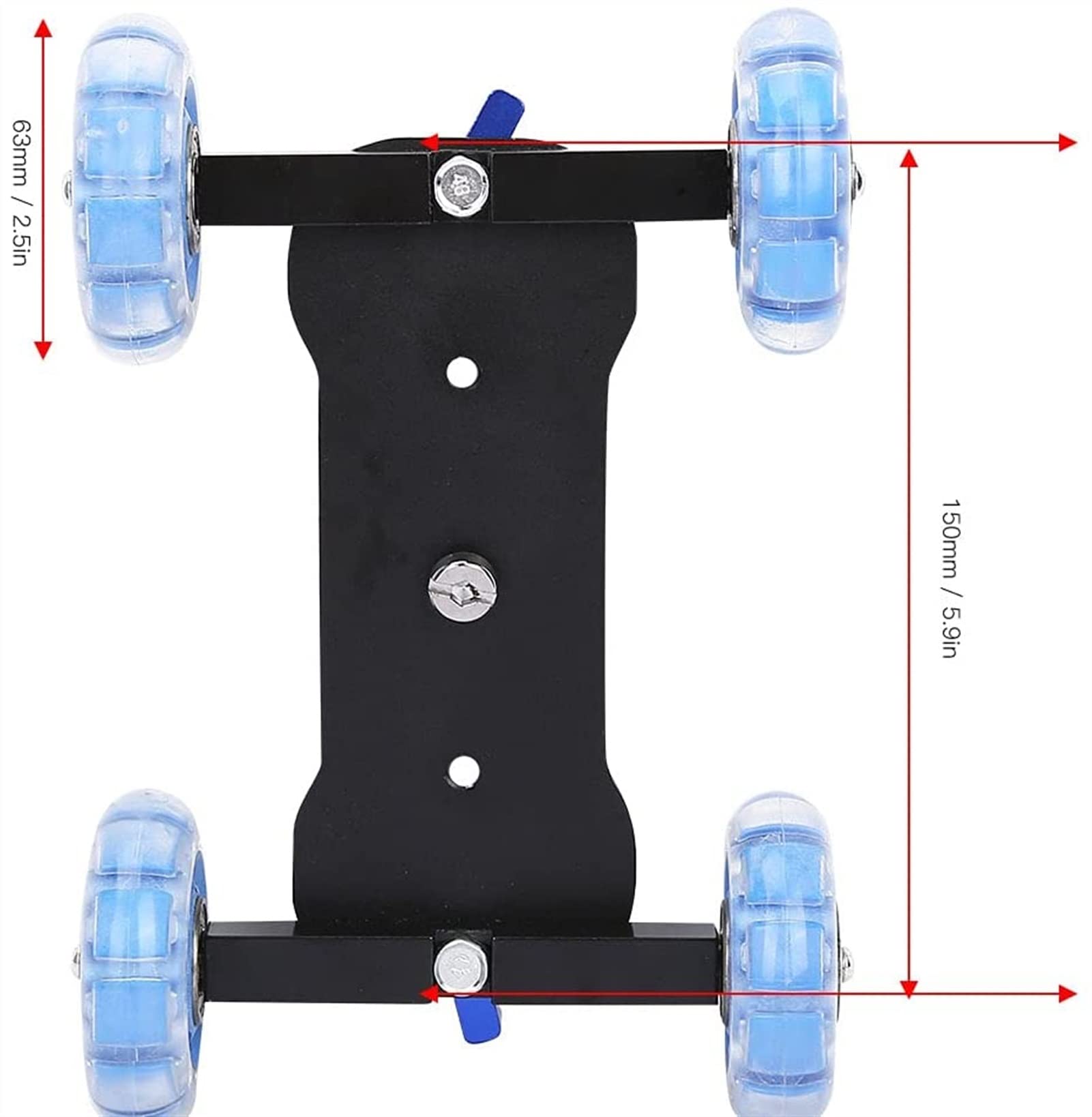 AOOF Camera Dolly Skater,Mini Desktop 10KG Load Rail Roller Track Slider Dolly Skater Car for DSLR Camera Camcorder