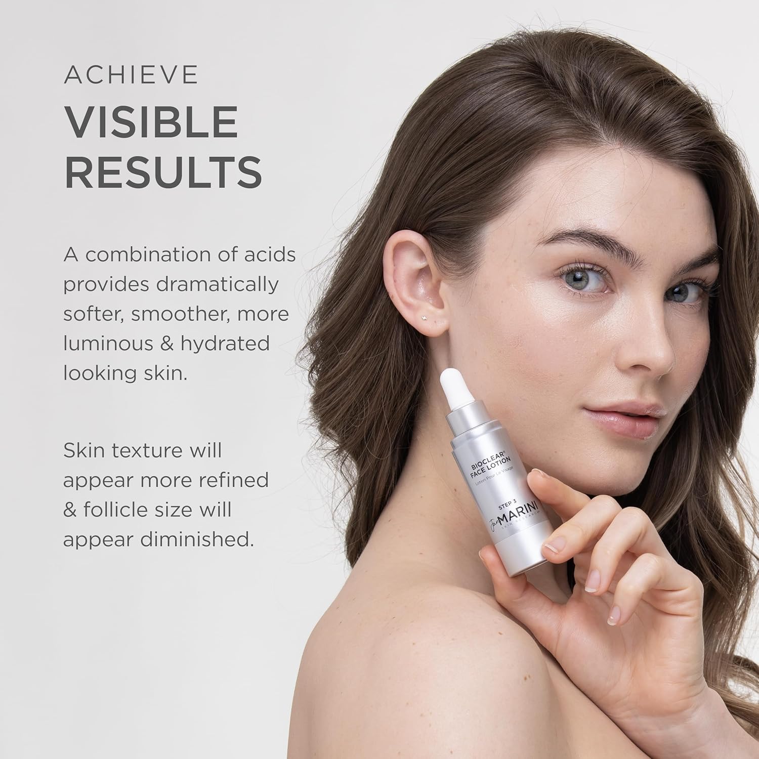 Jan Marini Skin Research Bioclear Face Lotion - Daily Face Moisturizer with Glycolic, Salicylic & Azelaic Acid - Dark Spot Support - Face Lotion for Oily & Normal/Combo Skin - 1 fl oz