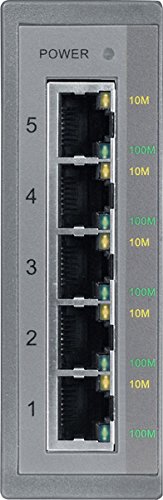 ICP DAS NS-205 10/100 Mbps speed Unmanaged 5-Port Industrial Ethernet Switch with Din Rail Mount