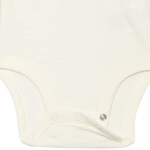 Amazon Essentials Unisex Babies' Cotton Stretch Jersey Long Sleeve Bodysuit (Previously Amazon Aware), Pack of 3, Light Beige/Light Tan/White, 24 Months