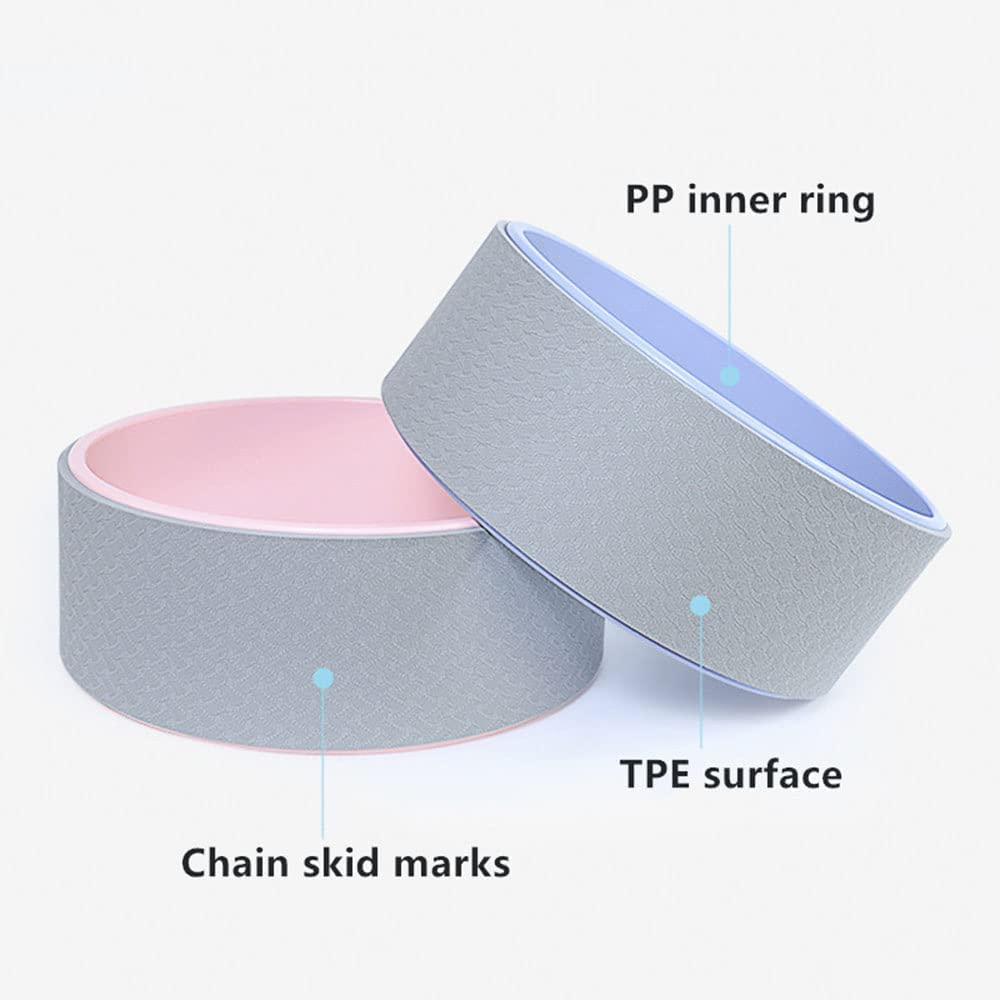 Back Roller Myofascial Release Trigger Point Yoga Wheel Foam Roller for Treat Back Pain Deep Tissue Massage Exercise ( Color : Pink Grey )