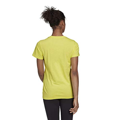 adidas Women's Must Haves Badge of Sport Tee, Shock Yellow, XX-Small