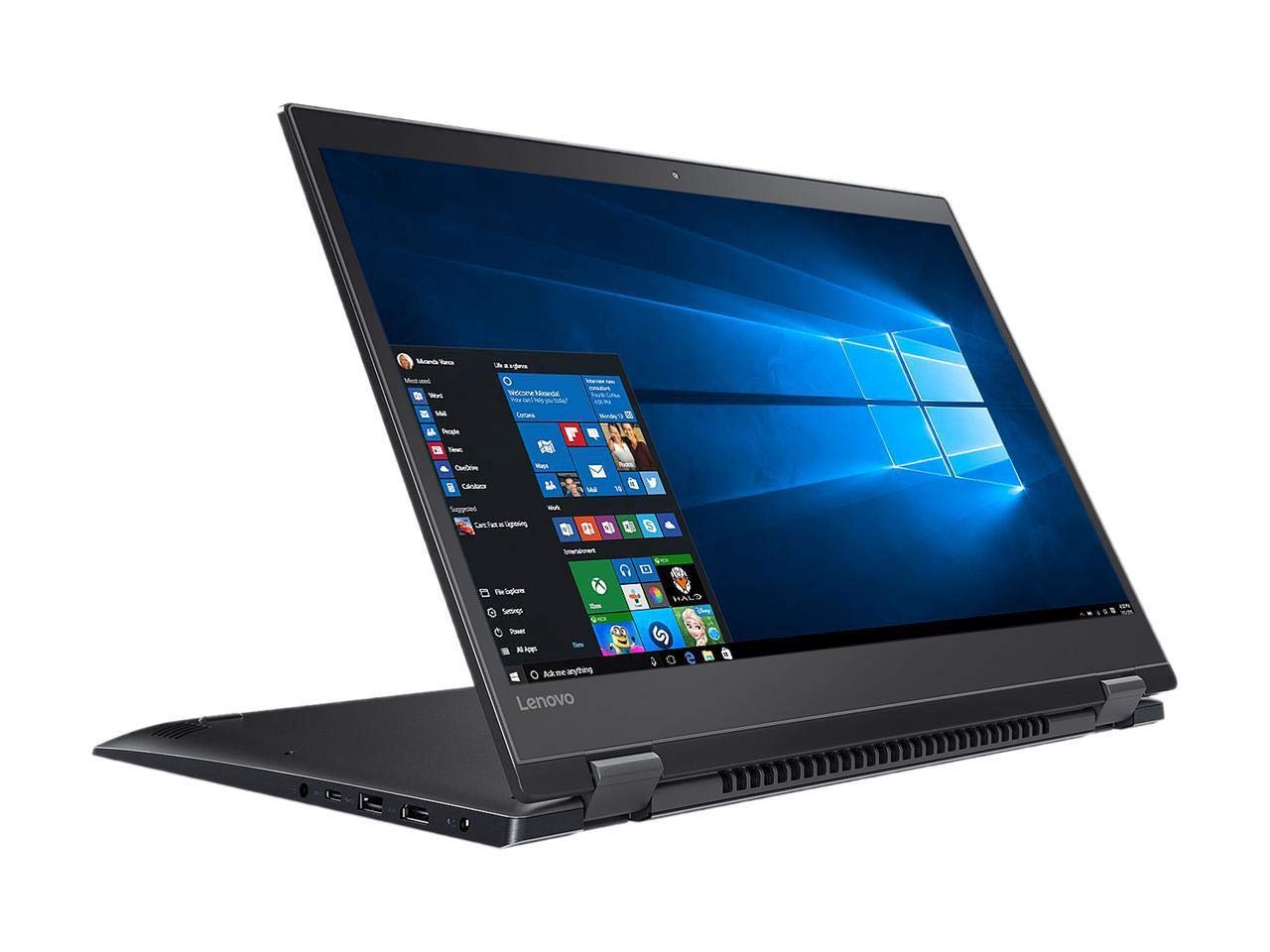 Lenovo Flex 5 81CA000TUS 2-in-1 Laptop (Windows 10 Home, Intel Core i5-8250U, 15.6" LED-Lit Screen, Storage: 256 GB, RAM: 8 GB) Onyx Black