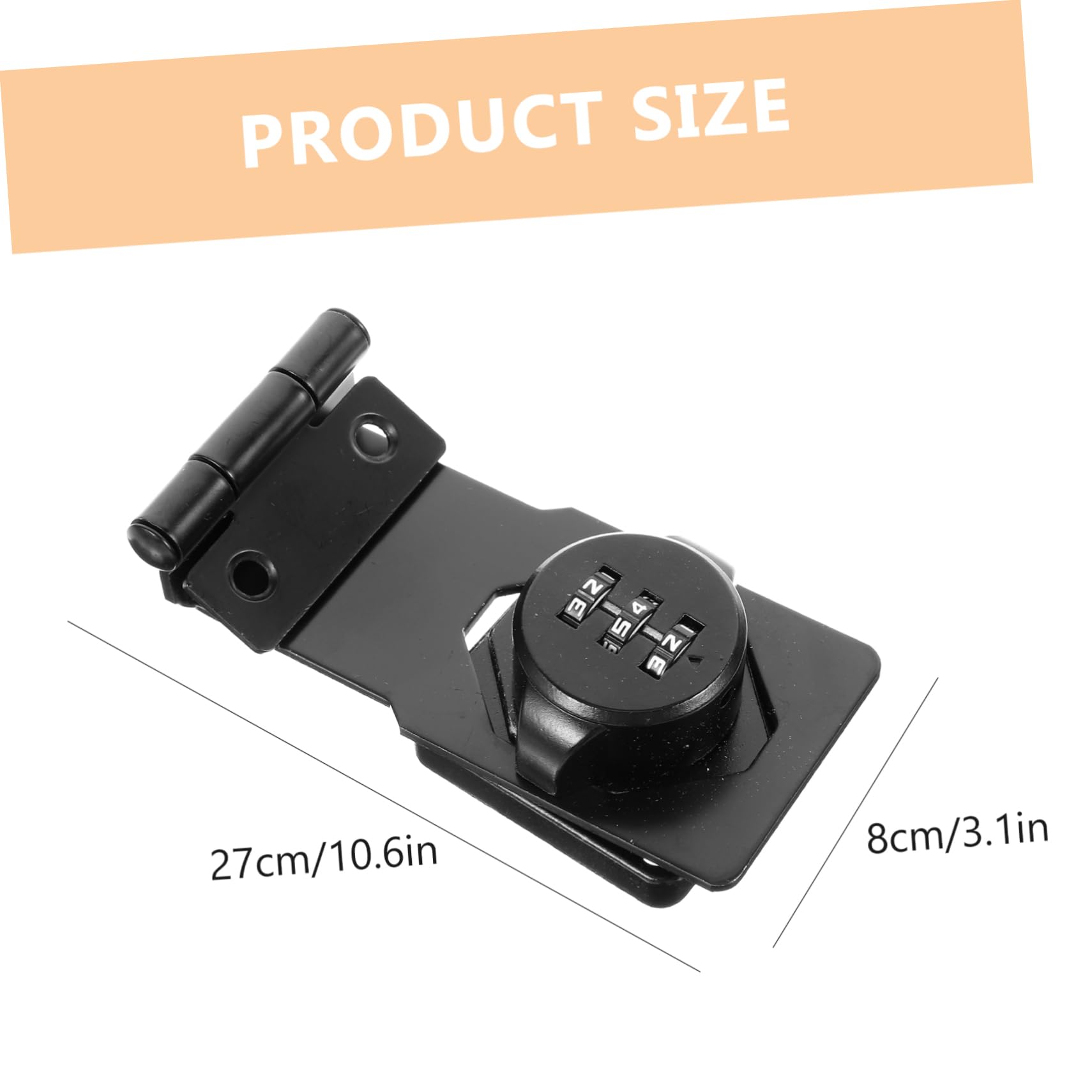 Angoily 2pcs Cabinet Combination Lock File Cabinet Lock Kit Locks for Cabinets Gym Lock Password Cabinet Lock Mailbox Lock File Cabinet Locking Bar Push and Pull Child Lock Baby Zinc Alloy