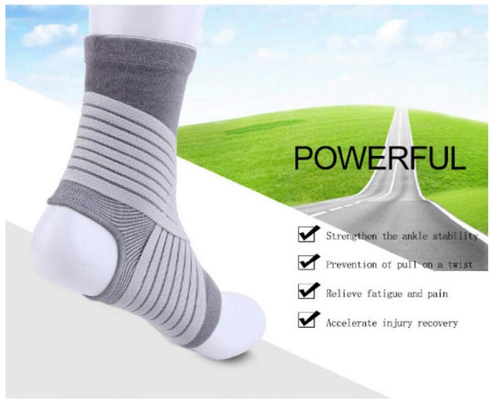 Ankle Brace Compression Sleeves, 1 Pair Anti-Sprain Ankle Support Sleeve Basketball Running Sports Injuries Recovery Elastic Sleeve Socks for Relief Foot Joint Pain Chronic Ankle Swelling Arch Support