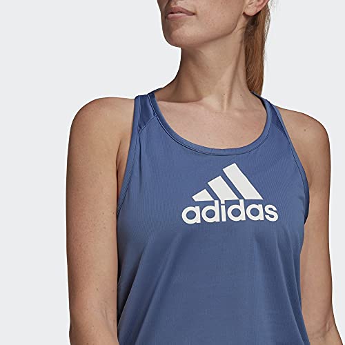 adidas AEROREADY Designed 2 Move Logo Sport Tank Top Crew Blue/White MD