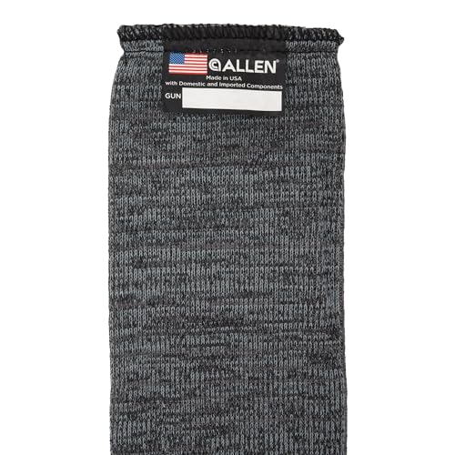 Allen Company Ruger Silicone Treated Knit Handgun Sock, Gray, 14" (27133)
