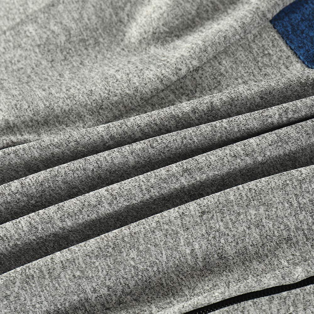 ARSUXEO Men's Elastic Cycling Jersey Short Sleeves MTB Bike Shirt 639 Dark Gray Size Medium