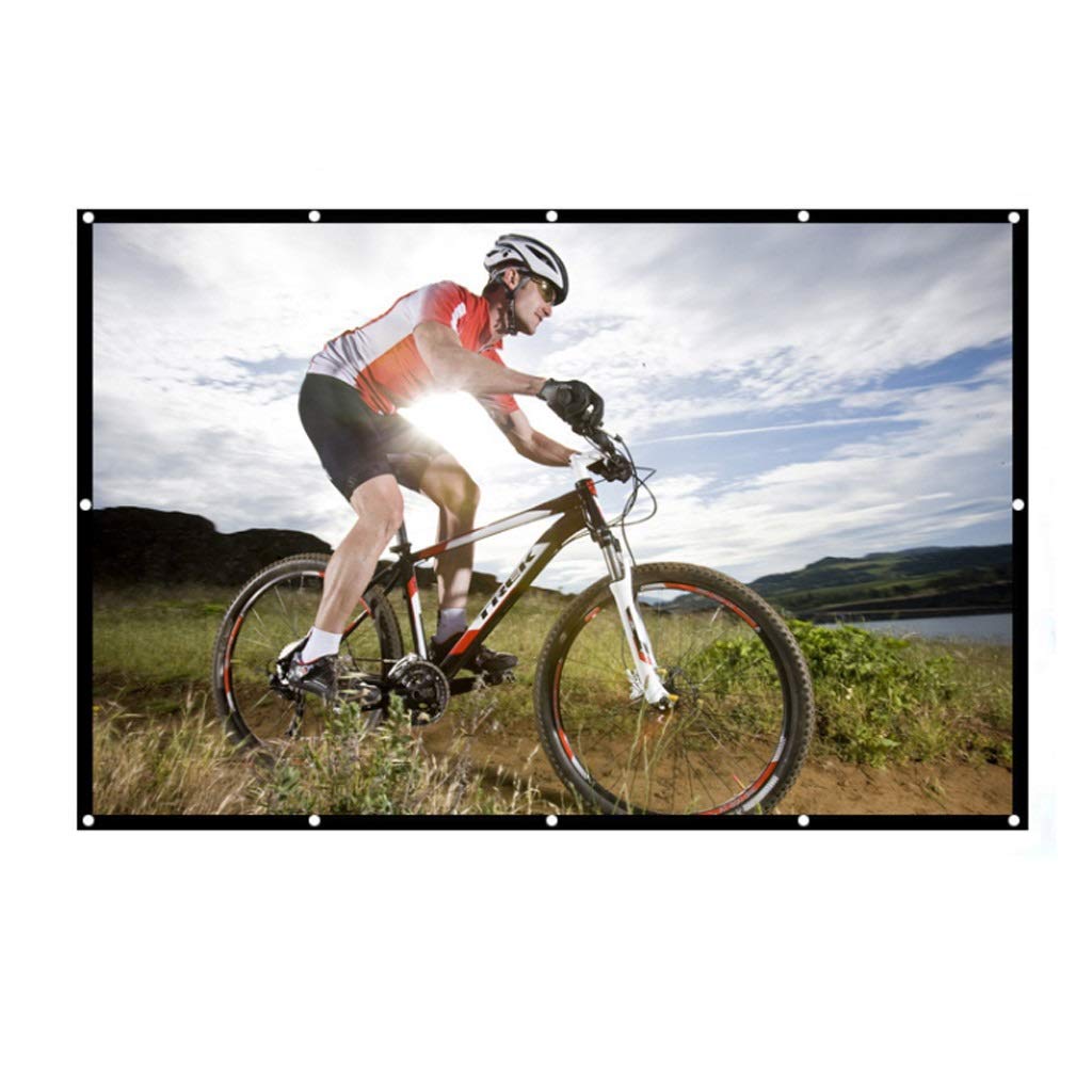 APAINI 100-inch/120-inch Portable Projector Screen 16:9 Projection Screen Foldable Thick Durable for Outdoor Home Theater (Size : 60 inch)