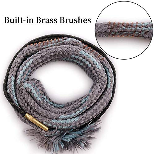 Aimee_JL New Bore Cleaner .50 Cal .54 Cal Gun Barrel Cleaning Rope Rifle/Pistol/Shotgun Brass Brush Cleaning Cord