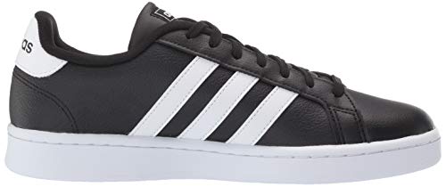 adidas Women's Grand Court Shoe, Black/White/Black, 5
