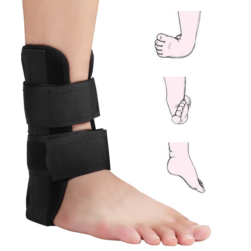 Ankle Support Brace, Adjustable Ankle Varus Valgus Corrector, Compression Ankle Fixation Wrap for Running, Basketball, Volleyball, Achilles, Tendon, Sprain, Injury Recovery(Large)