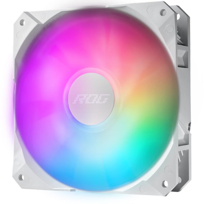ASUS ROG Strix LC II 360 ARGB White Edition All-in-one AIO Liquid CPU Cooler 360mm Radiator, Intel LGA1700, 115x/2066 and AMD AM4/TR4 Support, Triple 120mm 4-pin PWM Addressable RGB Radiator Fans