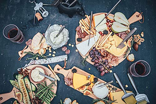 Boska Stainless Steel Cheese Knife - Copenhagen Nr.3 For All Types of Cheese - Multi-Functional Cheese Slicer - Handheld Slicer - Silver Non-Stick - Dishwasher Safe - For Kitchen Cooking