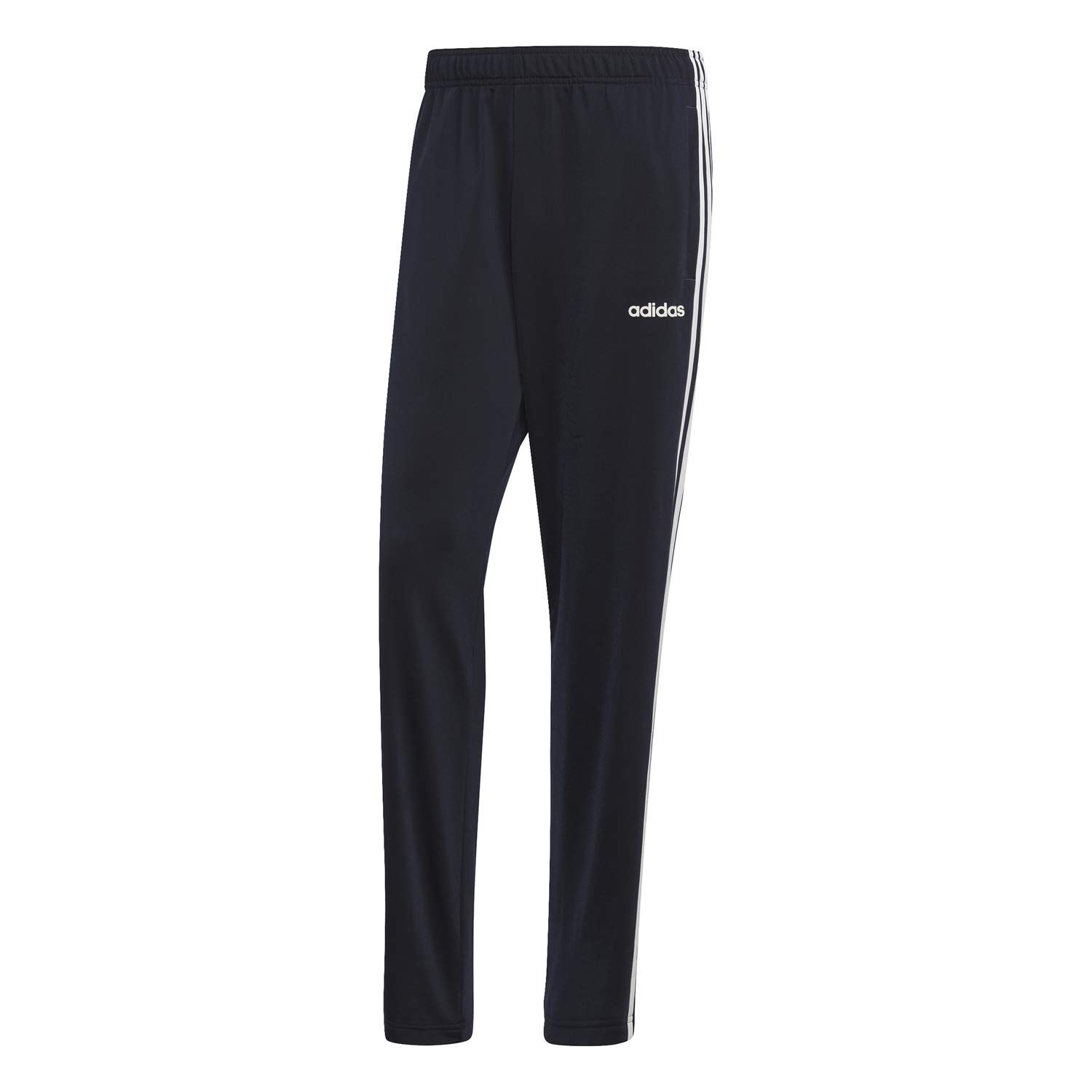 adidas Men's Tall Size Essentials 3-Stripes Tricot Pants, Ink/White, Medium