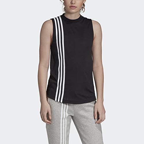 adidas Women's Must Haves 3-Stripes Tank Black/White Small