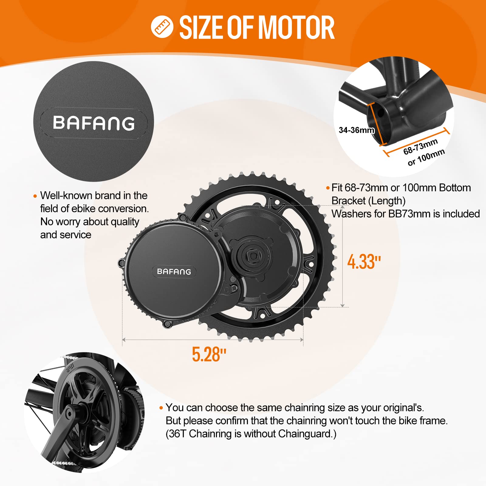 BAFANG 48V 750W Mid Drive Kit with 20Ah Shark Battery, 8Fun BBS02 Electric Bike Mid Mount Motor with DPC18 Display (5PAS) & 36T Chainring, eBike Conversion Kit for Mountain Road Bicycle Commuter