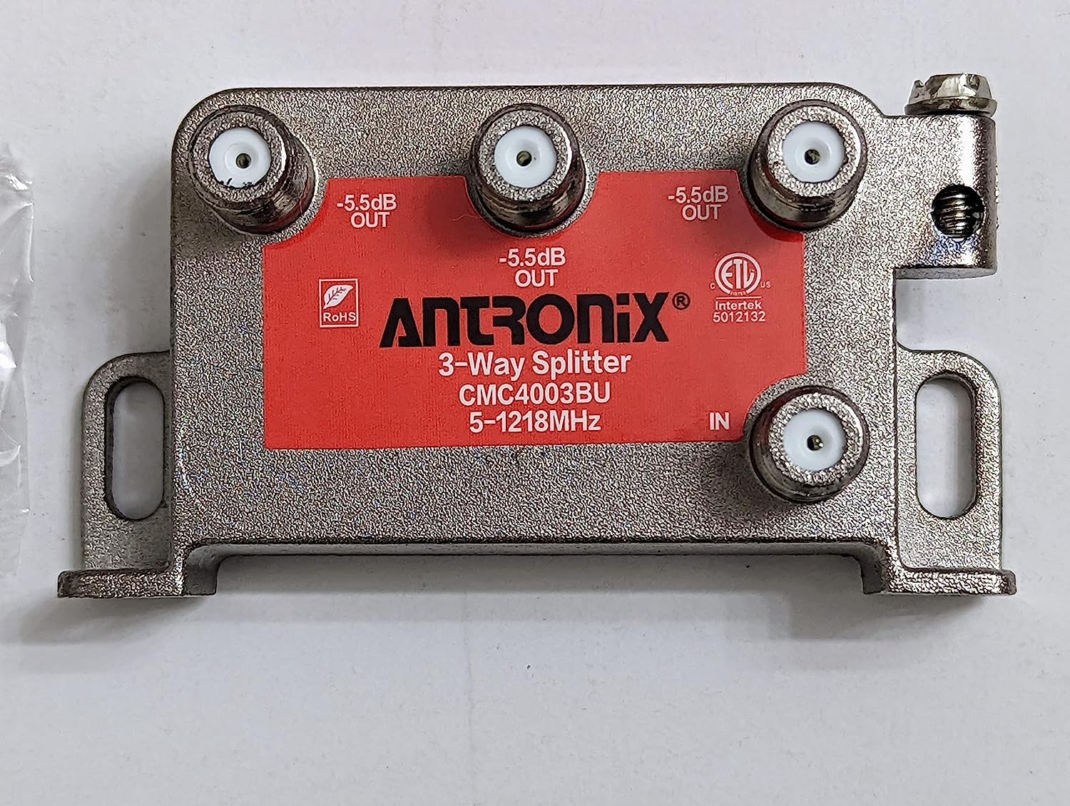 Antronix CMC4003BU 3-Way Balanced Vertical Splitter, 1.218 GHz High Performance for Coax Cable TV & Internet Optimized MoCA 2.0 Performance (1)
