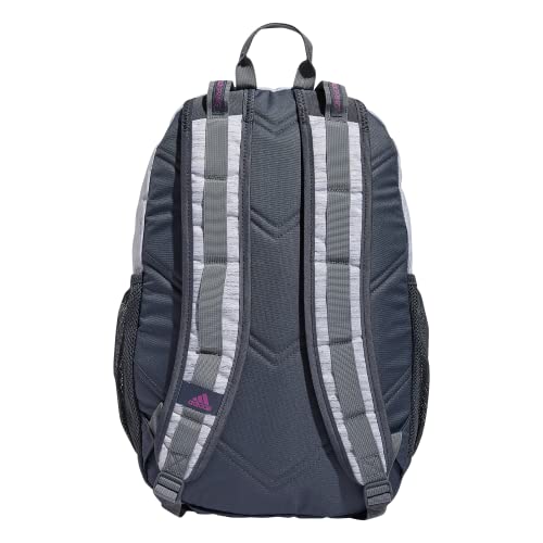 adidas Excel 6 Backpack, Two Tone White/Onix Grey/Shadow Chrome, One Size