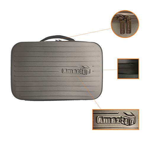 Amaz247 VR Travel Case for Oculus Quest Virtual Reality Gaming Headset (Metallic Gray)