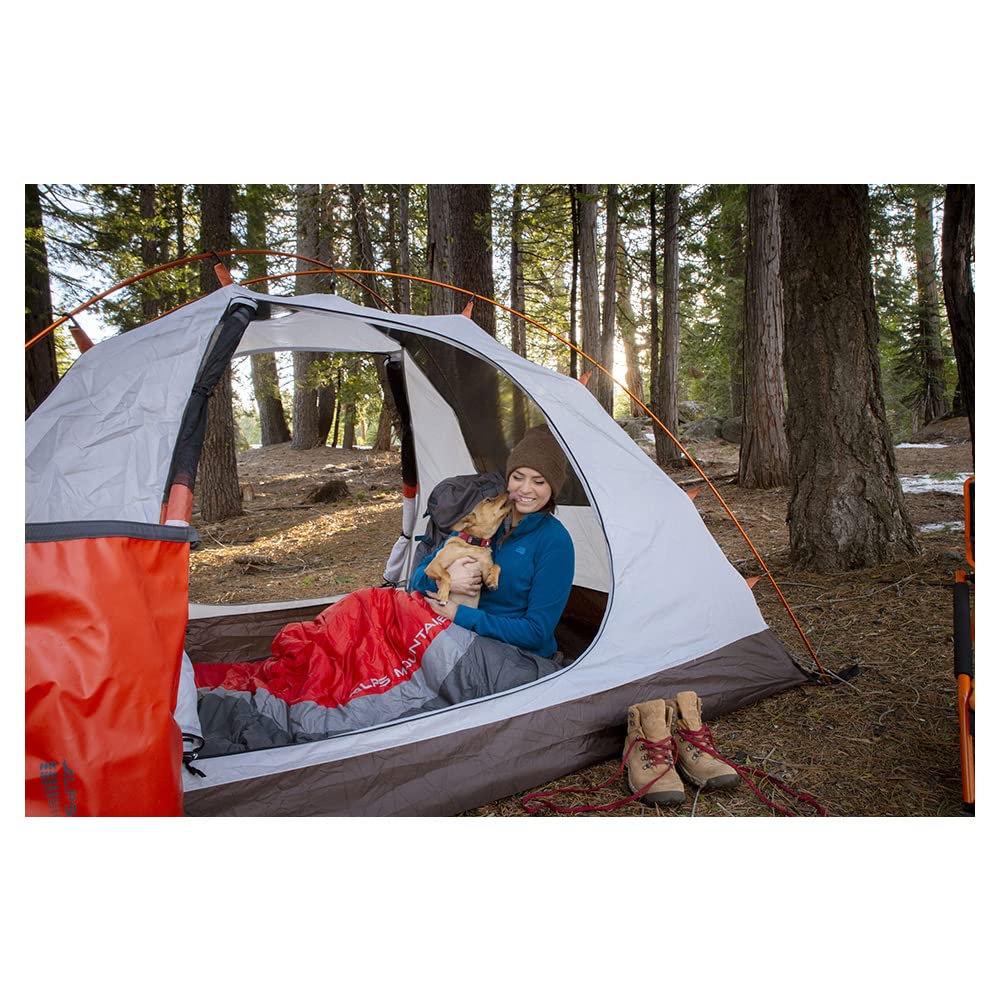 ALPS Mountaineering Cinch +20 Sleeping Bag Flame Red/Coal, 82" x 35", 20