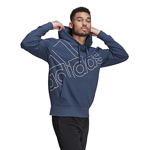 adidas Favs Hoodie, Crew Navy/White, Small