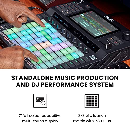 AKAI Professional FORCE β Standalone Music Production, MIDI Sequencer and DJ System with Synth Engines, MPC Sampling and Ableton Style Clip Launching